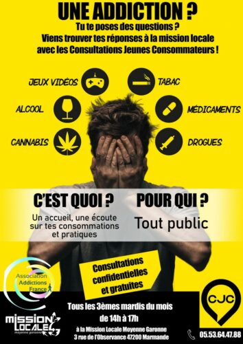 Tu es jeune et tu as une addiction ? La Mission Locale offre une ...